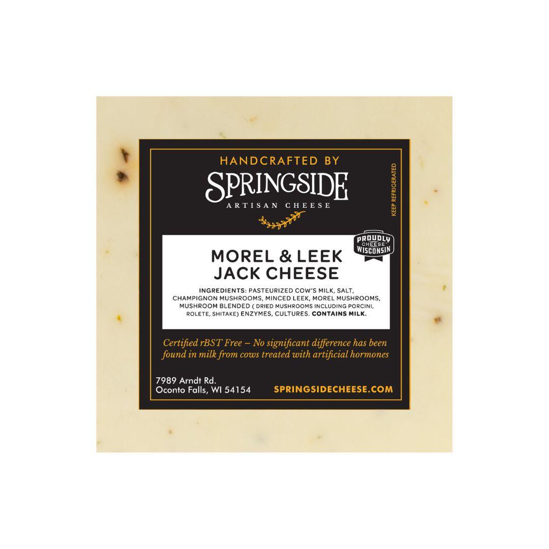 Springside Morel Mushroom & Leek Jack – Galena River Wine and Cheese