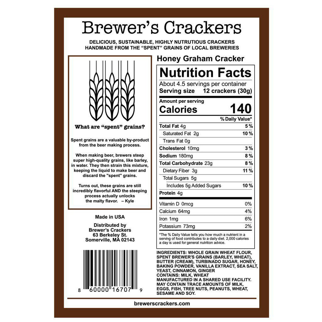 Brewer's Crackers Honey Graham 4oz – Galena River Wine and Cheese
