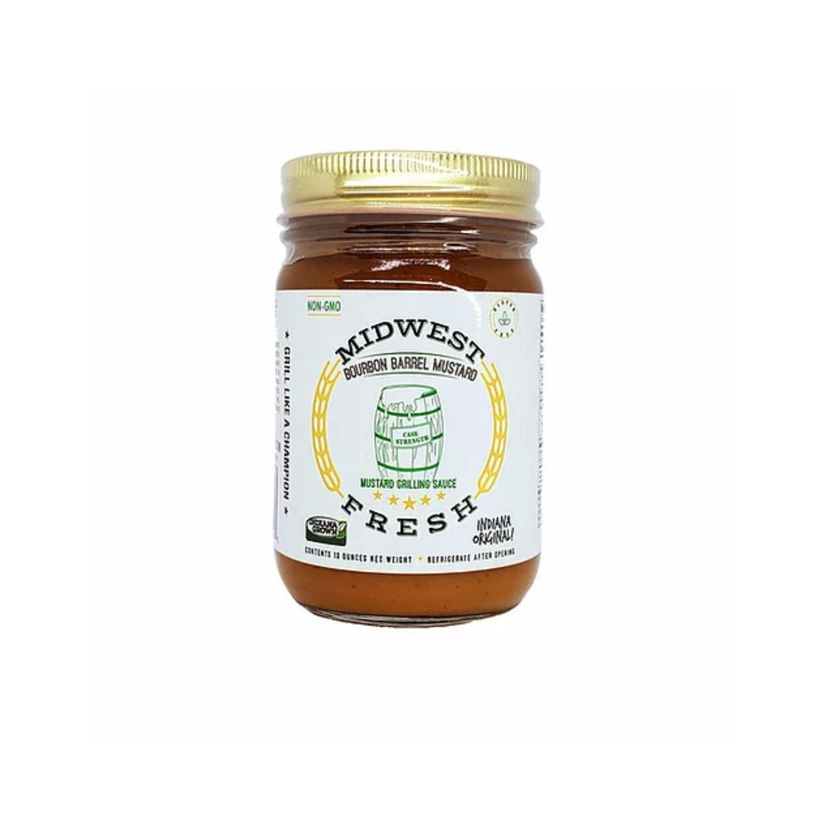 Midwest Fresh Bourbon Barrel Mustard 13oz – Galena River Wine and Cheese